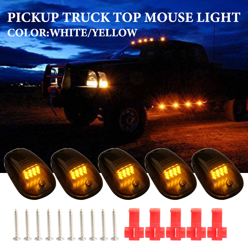 1 set Cab Roof Top Marker Running Car LED lights Lamp Black Smoked Lens ...