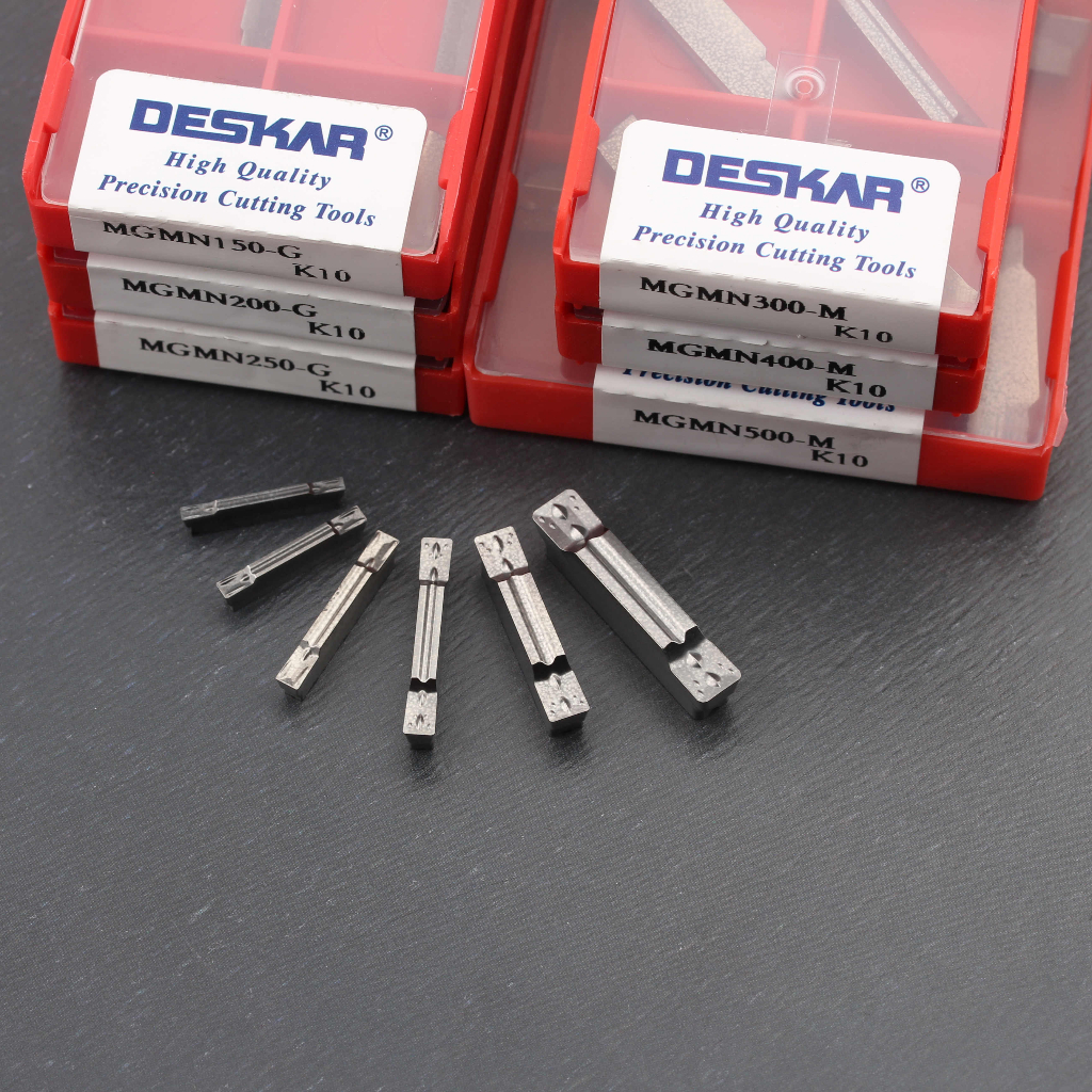 10pcs DESKA Grooving inserts for aluminum MGMN MGGN MRMN 150 200 250 ...