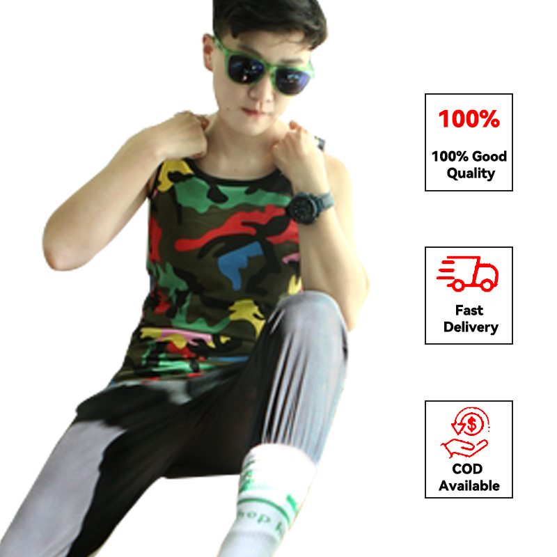 Camouflage Breast Binder Tight Yarn Tank Top Non Bandage 长款束胸背心 ...