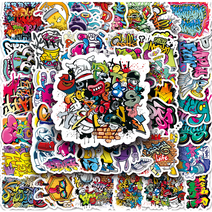 50Pcs Cartoon Cute Cartoon Waterproof Sticker Skateboarding Snowboard ...