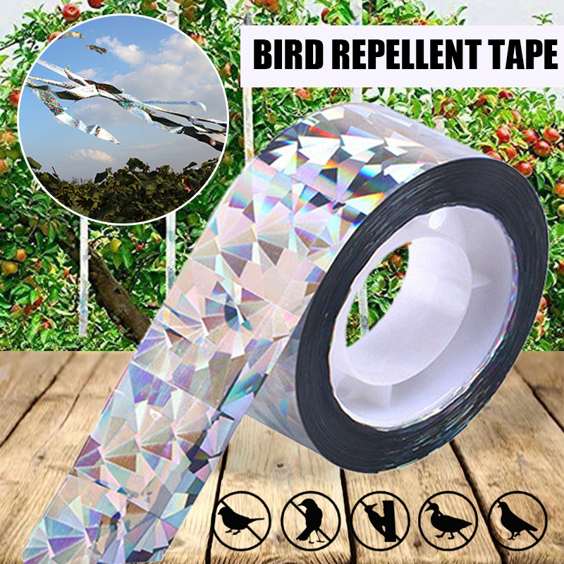 80M Bird Repellent Scare Tape Repeller Ribbon Humane Scarer Pigeons ...