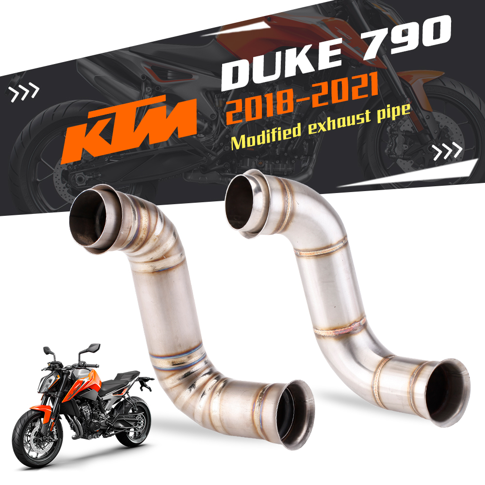 Sesuai untuk bahagian penuh KTM DUKE790 paip ekzos aloi titanium ...