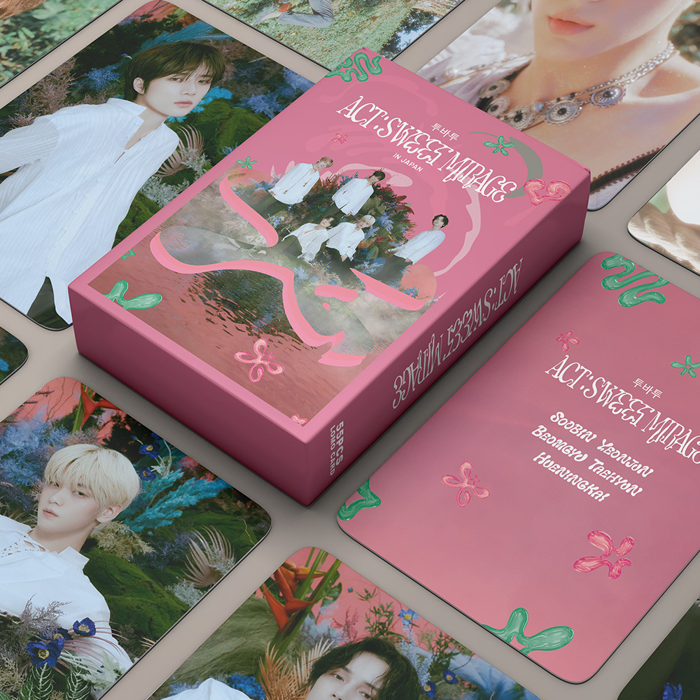 55PCS/Box Kpop TXT ACT SWEET MIRAGE Photocards Album FREEZE MOA PRODUCTION Photo cards Fans ...