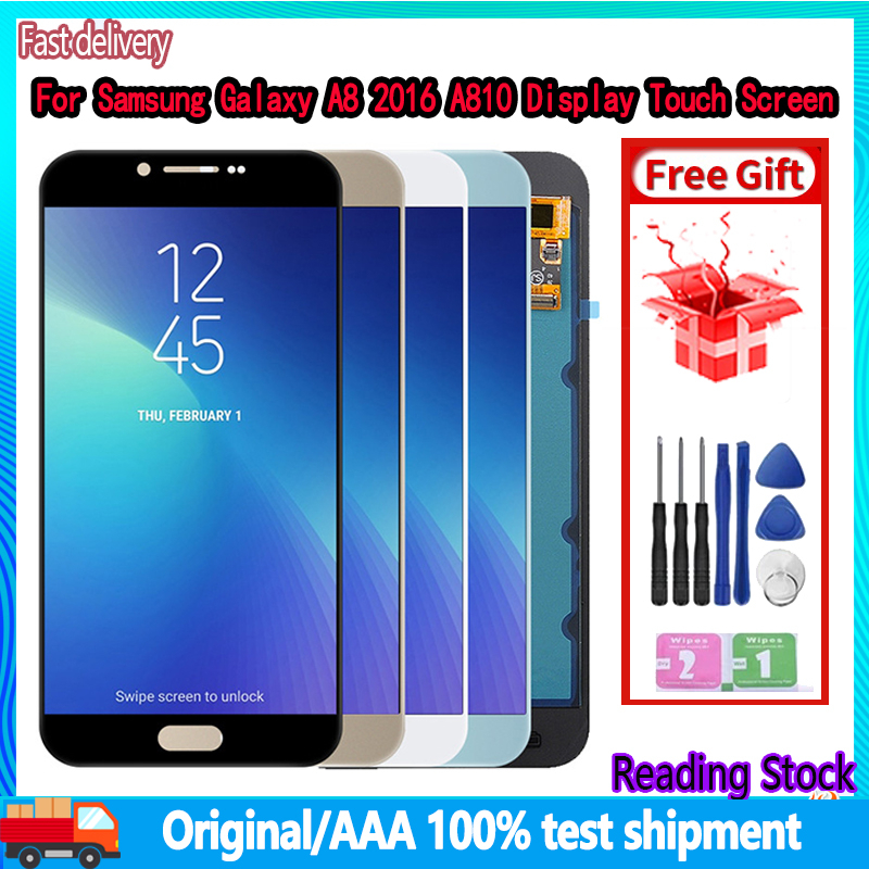 Original LCD Screen For Samsung Galaxy A8 2016 A810 A810F LCD Display ...