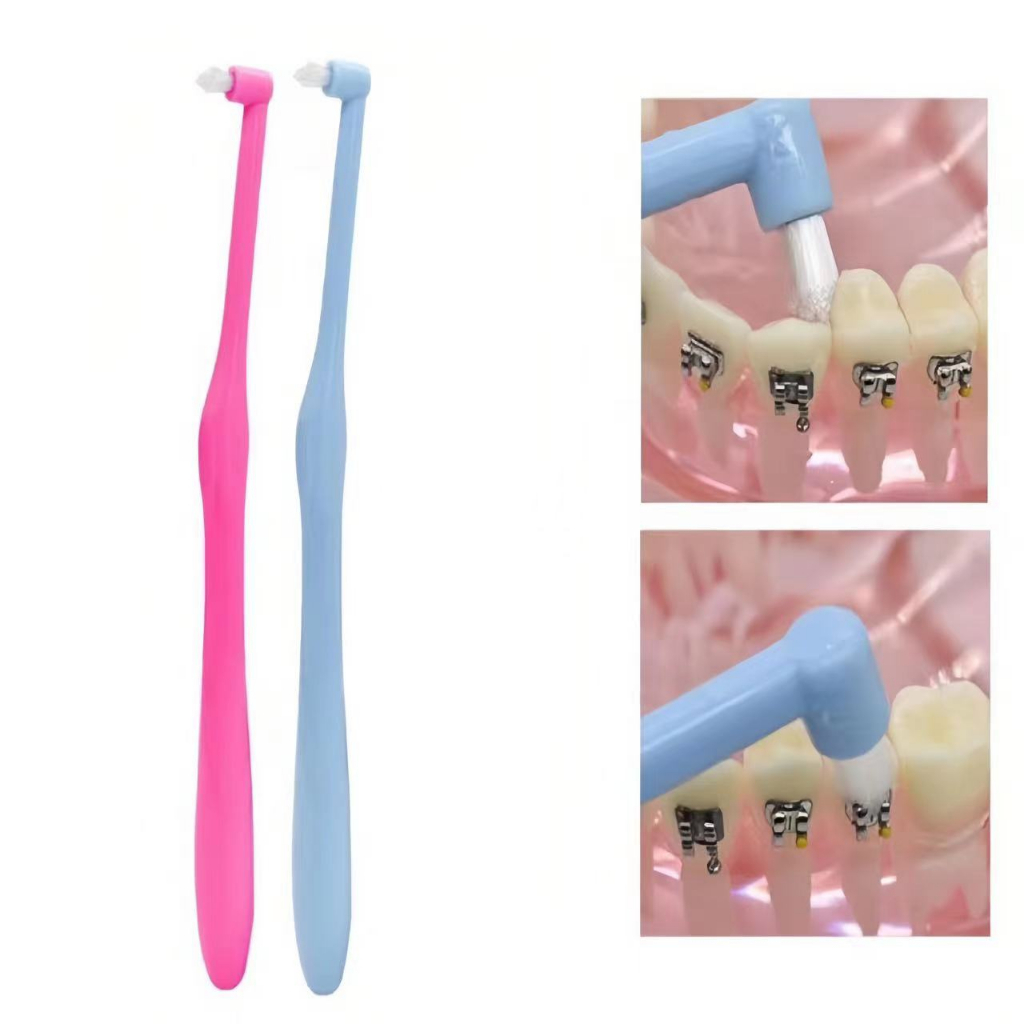 Orthodontic Dental Single Bundle Toothbrush Small Pointed Soft Hair ...