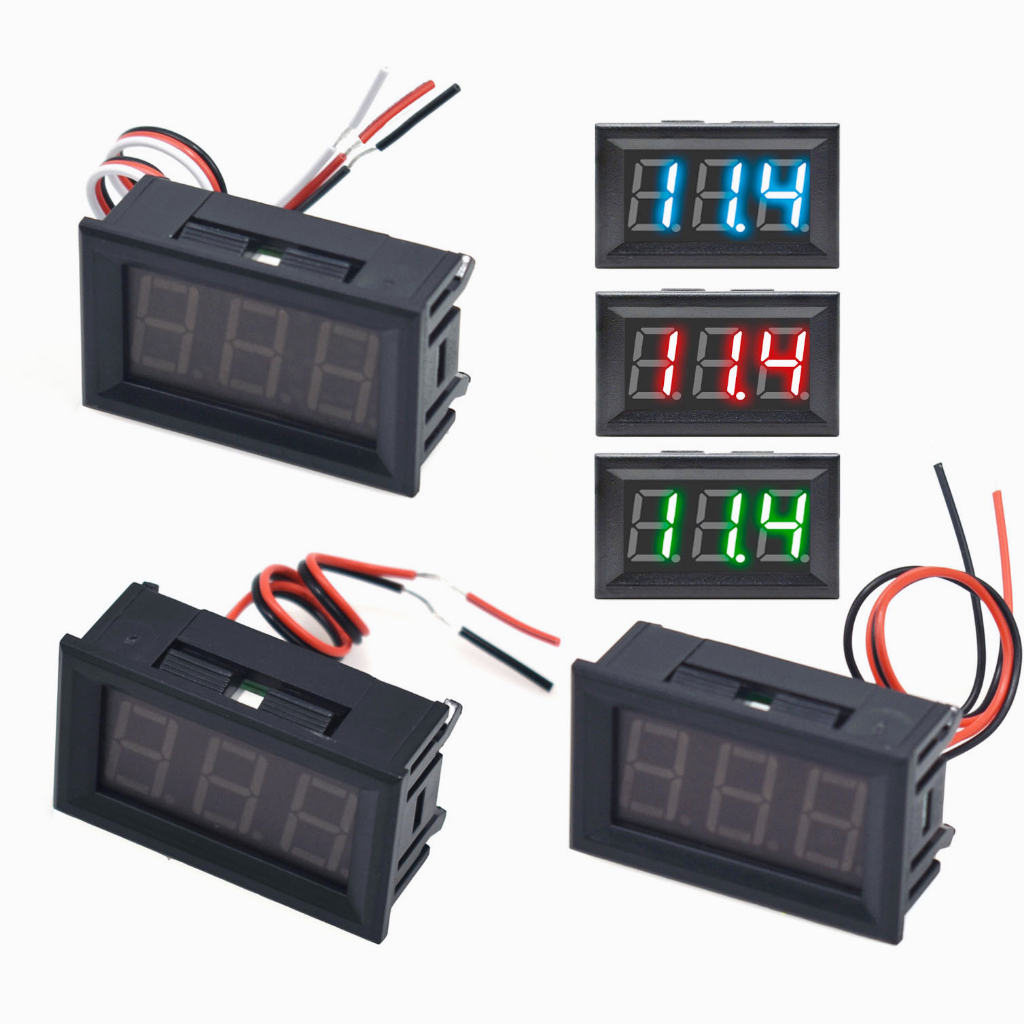 Mini LED Digital Display Voltmeter Detector DC 0-30V / DC 4.5 -30V / AC ...