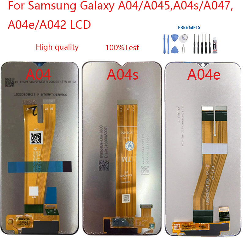 For Samsung Galaxy A04/A045,A04s/A047, A04e/A042 LCD Display Assembly Touch Screen Digitizer ...