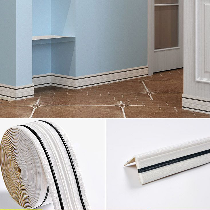 Concave-Convex Corner Self-Adhesive Waterproof Baseboard Stickers 230cm ...