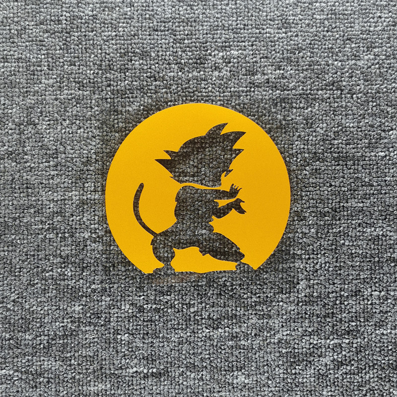 Car Stickers Dragon Ball Son Goku Reflective Decoration For Windshield ...
