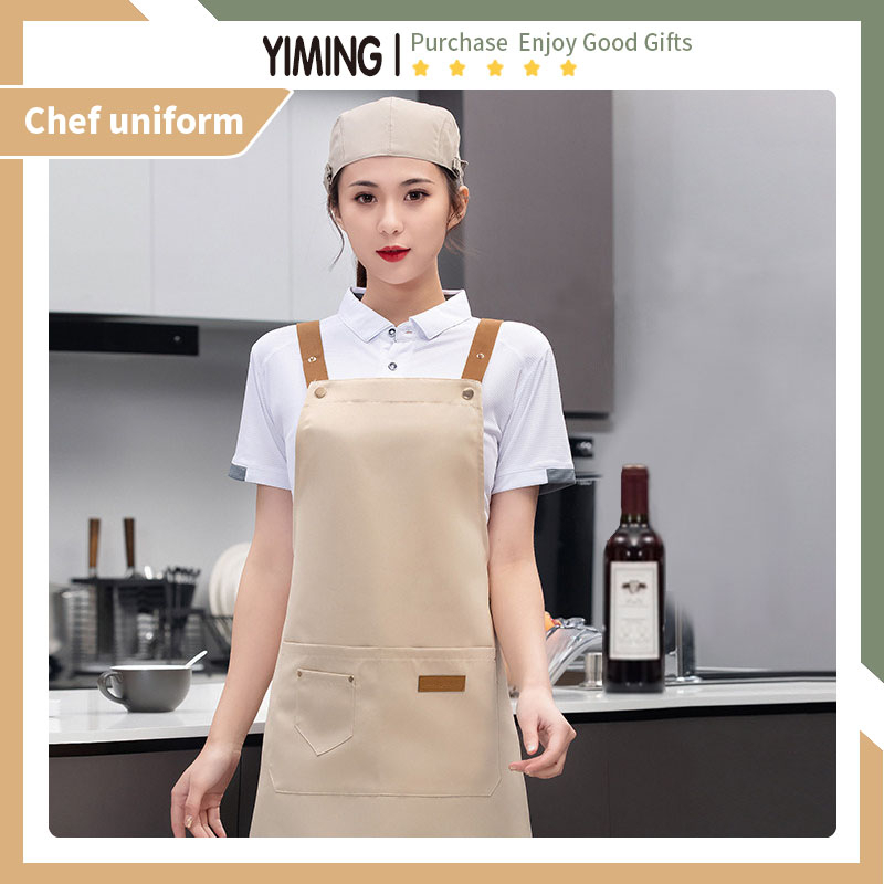 Waterproof and oil-resistant adjustable H shoulder apron supermarket ...