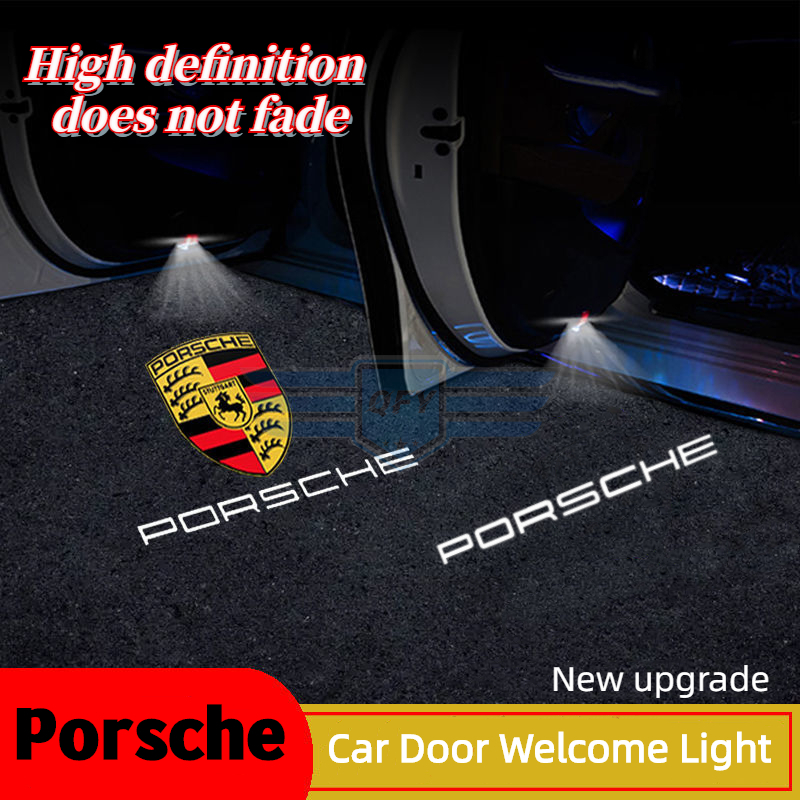 【HD】2Pcs Car Door Welcome Light LED Laser Logo Projector Courtesy Lamp ...