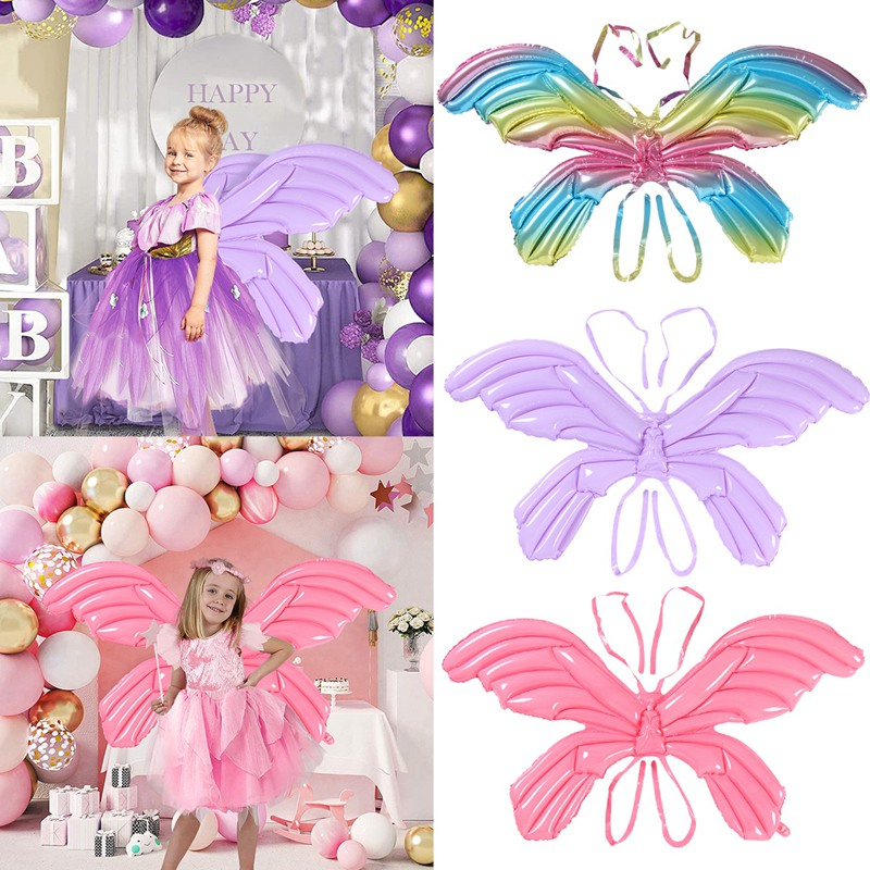 Angel Butterfly Wing Foil Balloon Butterfly Wing Ballon Happy Birthday ...