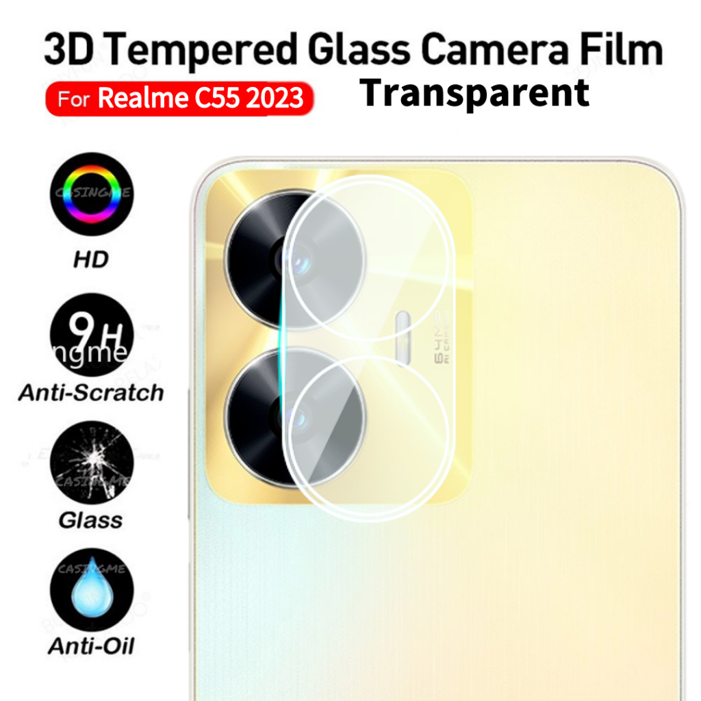 Realme C55 2023 3D Camera Lens Protector for Realme C55 RealmeC55 C 55 NFC 55C 4G 2023 Clear ...