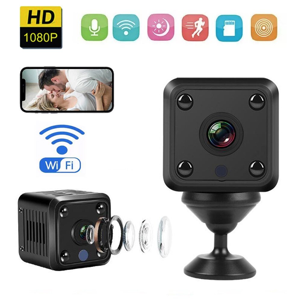 X6 Mini WiFi Camera 1080P Wireless Surveillance Micro Cam Night Vision ...