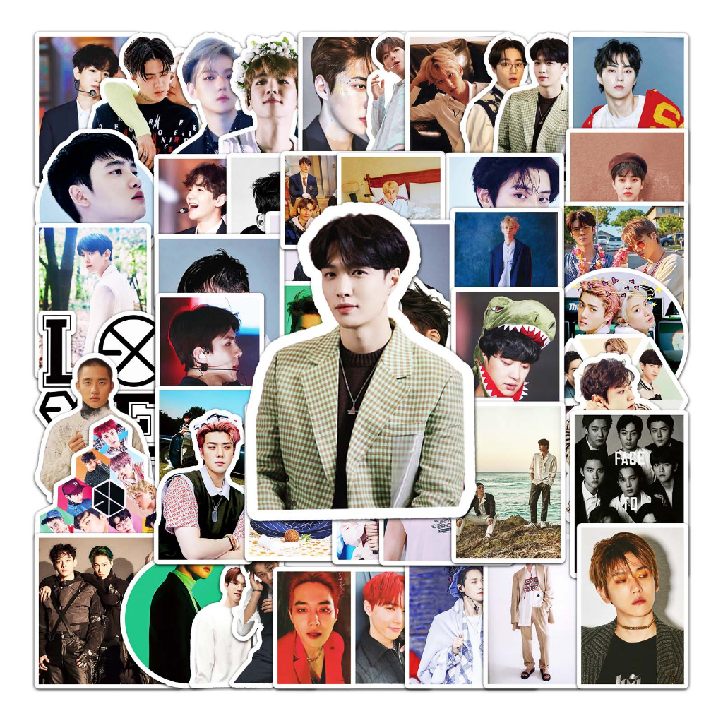 50 Piece Funny EXO Stickers Waterproof DIY For Phones Laptop Car ...