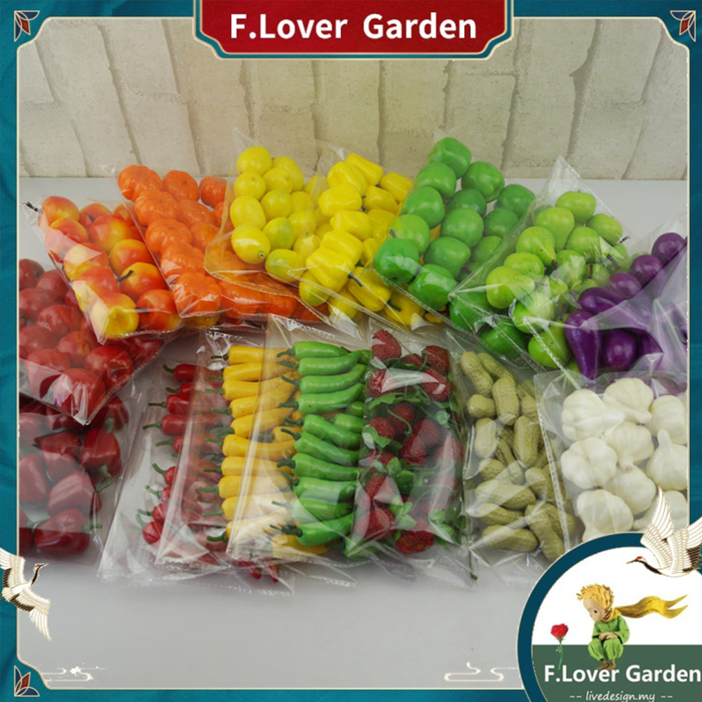 ⭐ Hot selling ⭐ 20 Pcs Artificial Vegetables Fake Red Chili Corn Potato ...