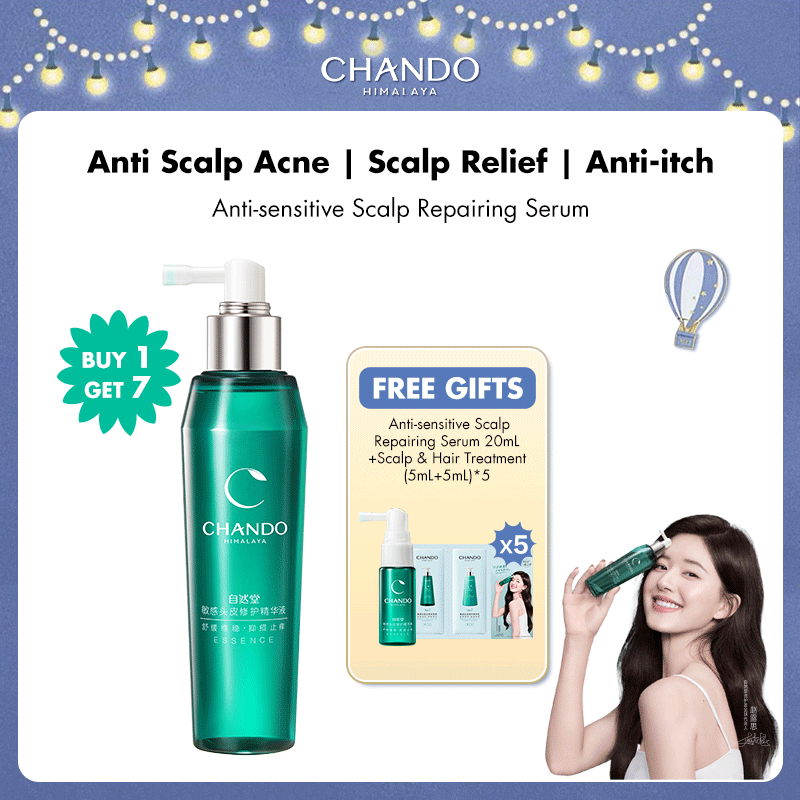 CHANDO Himalaya 自然堂 Anti-sensitive Scalp Repairing Serum Anti scalp ...