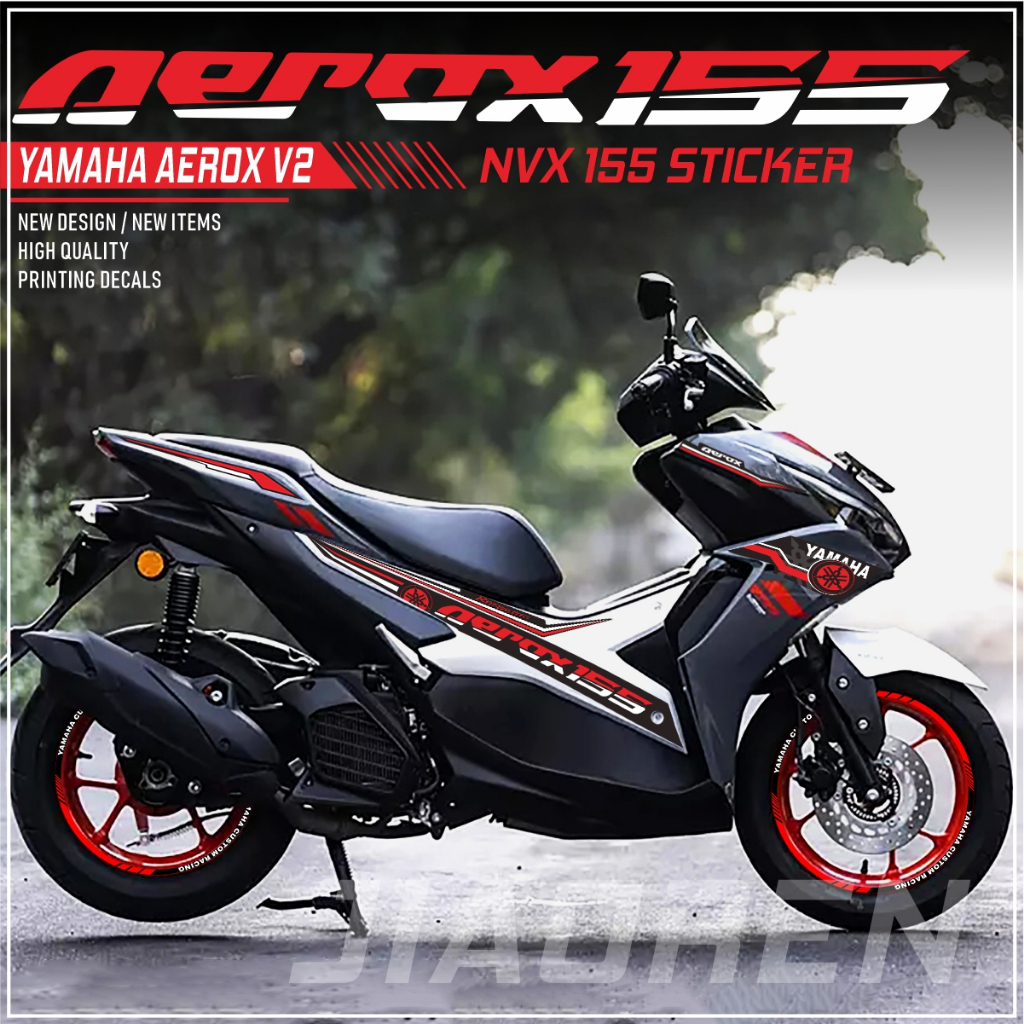 motorcycle sticker motor yamaha nvx aerox 155 sticker body decal v2 v1 ...