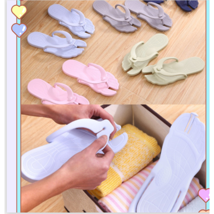 Travel Slippers Flip-Flops Slippers Anti-Slip Slippers Men Women ...