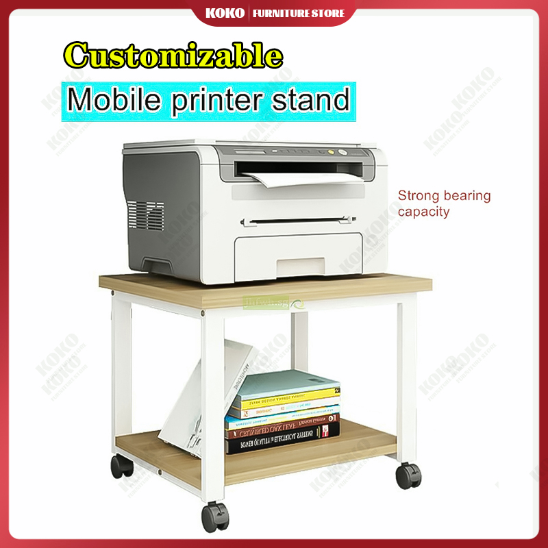 Printer rack with wheels floor desktop storage rack printer stand rack ...