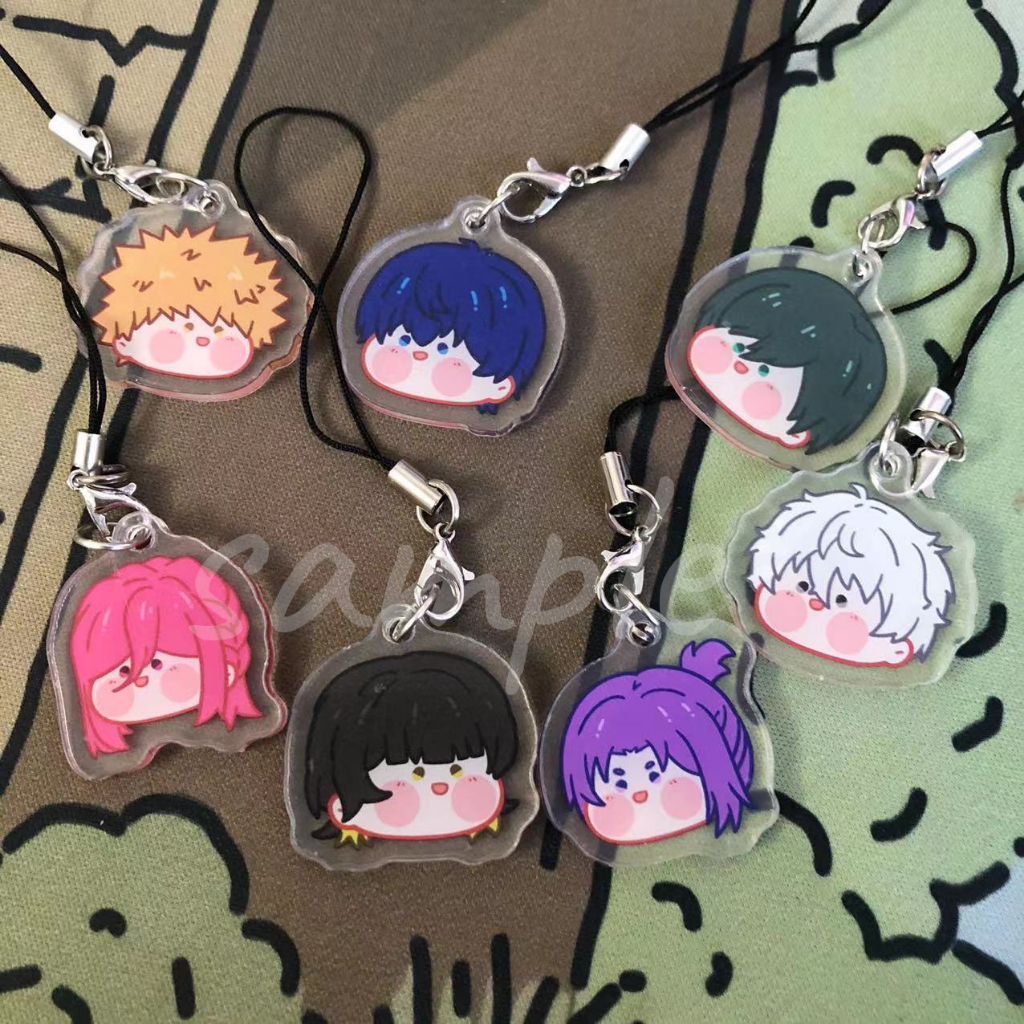 BLUE LOCK Keychain Isagi Yoichi Phone Pendant ITOSHIRIN KeyRing Gift ...