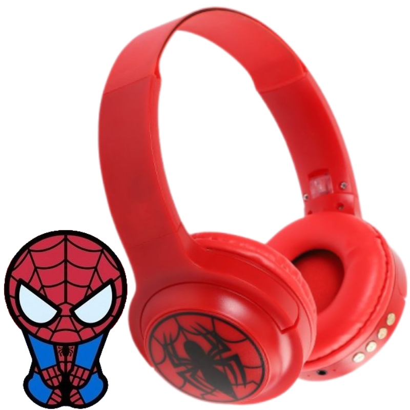 Marvel Wireless Bluetooth Noise Cancelling Headphones Spiderman Iron ...