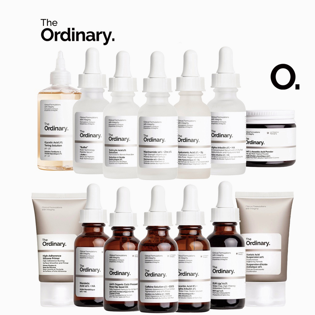 THE ORDINARY SET DAILY SKINCARE TRIO Niacinamide + AHA BHA + Caffeine ...