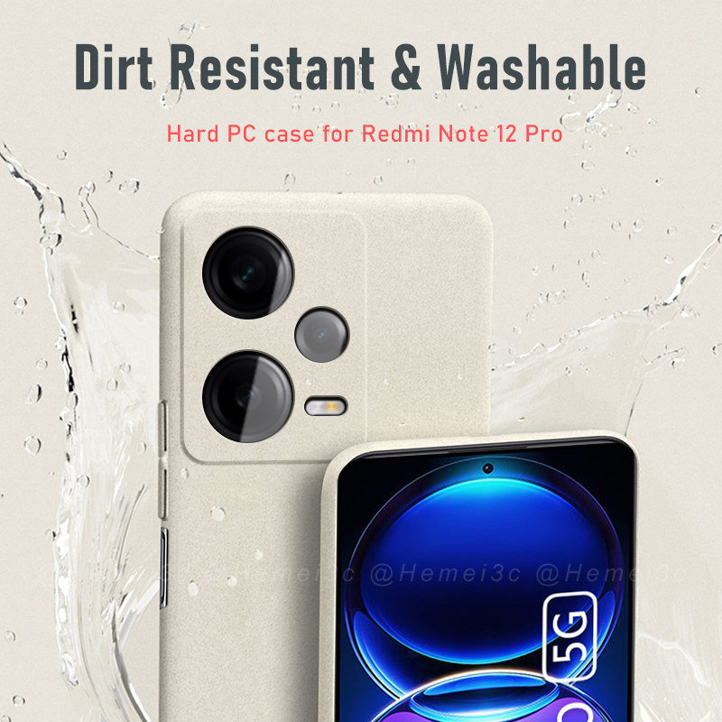 Redmi Note 12 Pro Plus 5G Casing Hard PC Back Sand Slim Phone Case ...