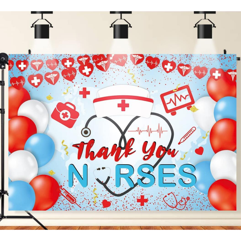 5x4ft Nurse Theme Photography Background Thank You Nurses Party ...