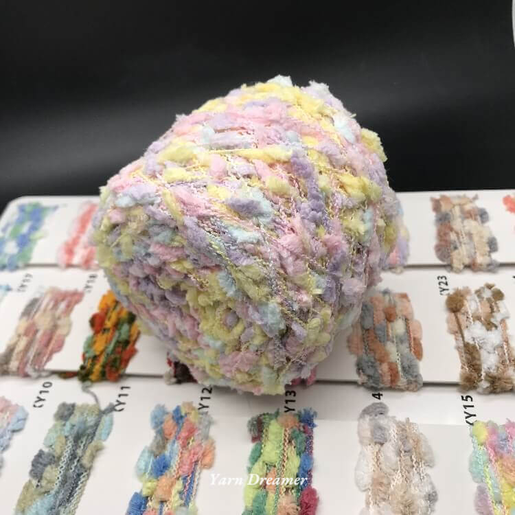 Benang Bulu 36 Colors of pom-pom yarn Dot Woolly Yarn for Knitting DIY ...