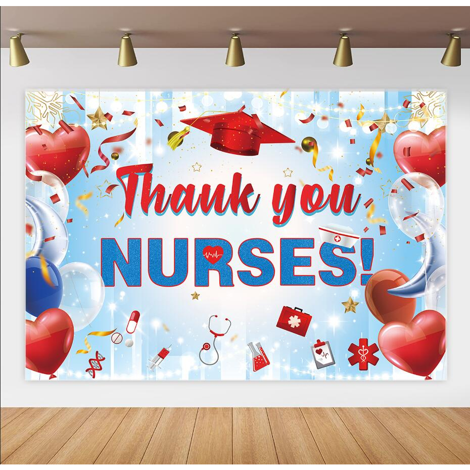 6x4ft Thank You Nurse Photography Backdrop for Nursing Day Party ...