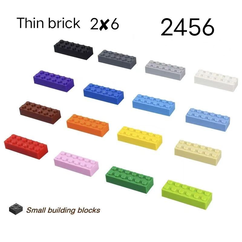 Small Particle Building Blocks 2x6 High Brick Compatible with 2456 ...