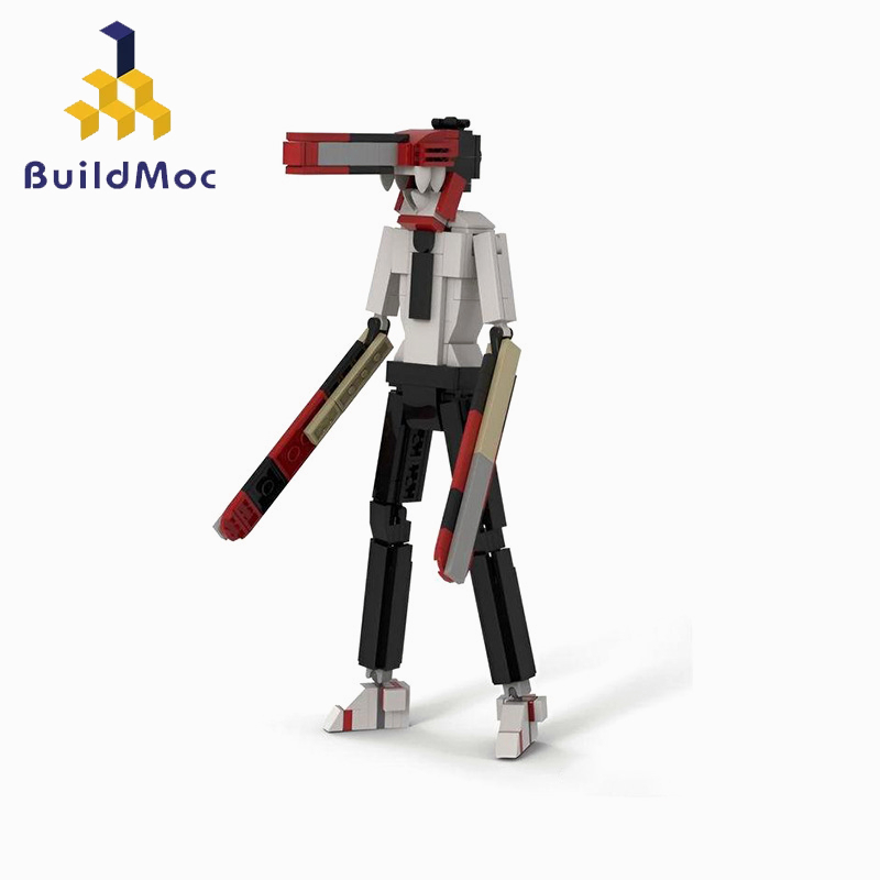 Buildmoc Chainsaw Man figures Building Blocks Denji figures Model Toys ...
