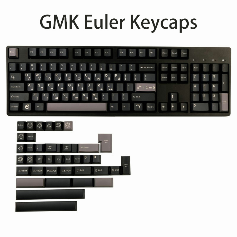 142 Keys GMK Euler Keycaps Cherry Profile PBT 5-side Dye Sublimation ...