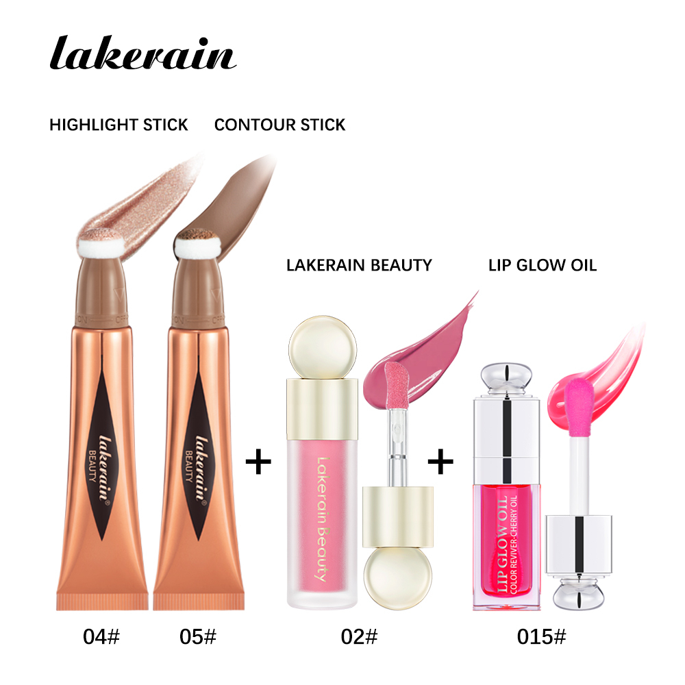 ibcccndc 4Pcs face Makeup Set Liquid Contour stick+Highlighter stick+ ...