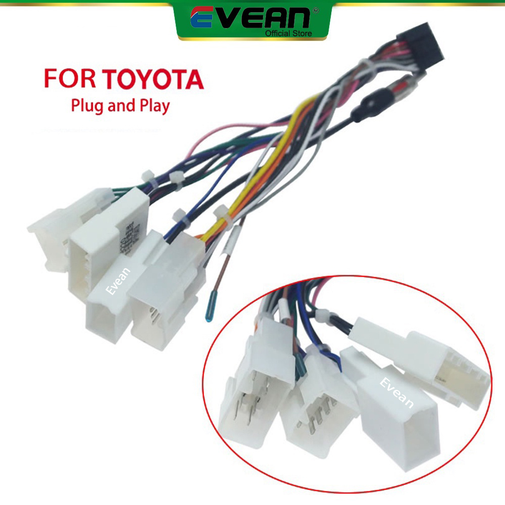 Evean OEM Plug and Play Power Cable Socket Toyota Perodua Series For ...