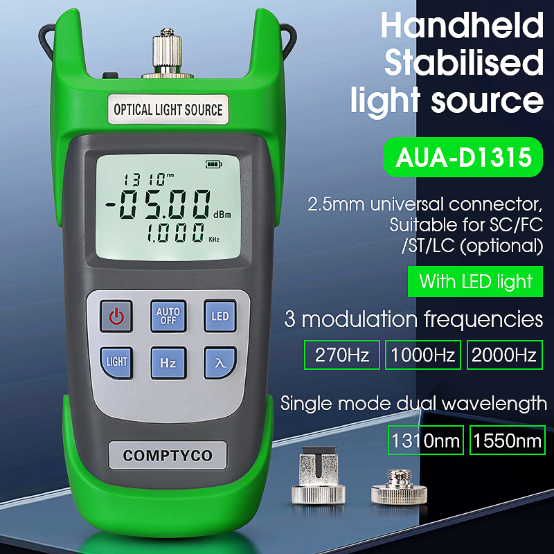OLS COMPTYCO AUA-D1315 handheld optical fiber stabilized light source ...