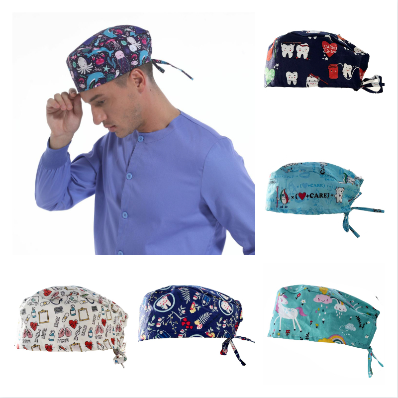 Scrub hats surgical caps for man Adjustable work cap | Shopee Malaysia