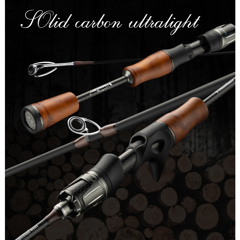.5-8g/2-8lb Ultralight Rod Wood Handle Rod Ul Spinning Rod Baitcasting ...