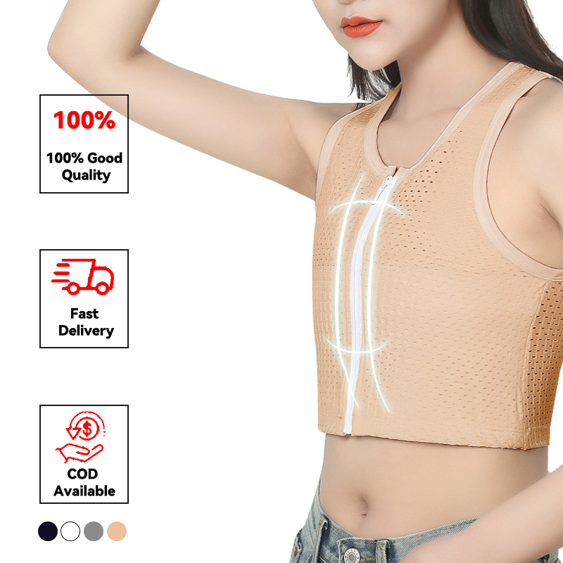 Front Zipper Short Chest Binder Baju Melayu Budak Front Bandage