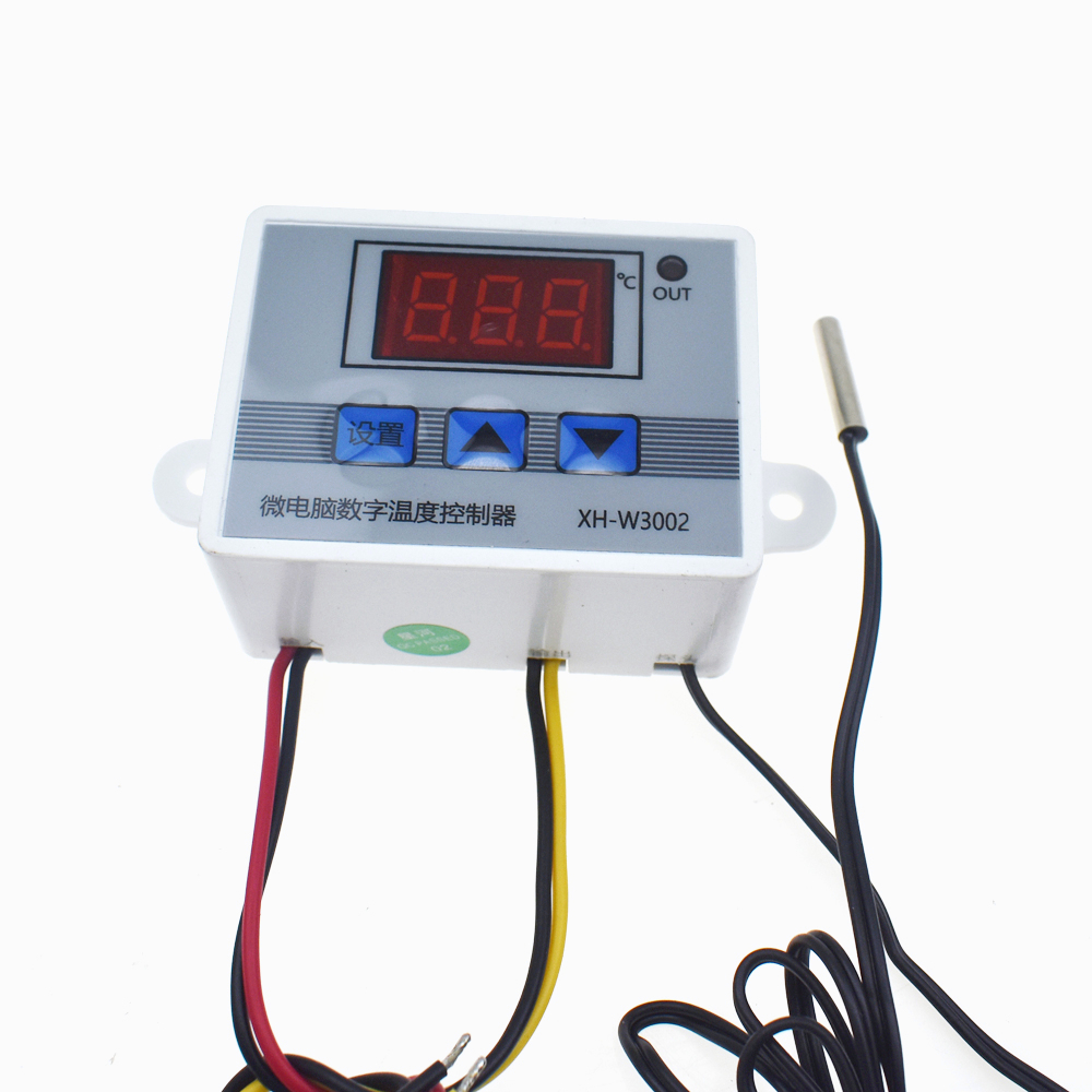 W3002 XH-W3002 Digital LED Temperature Controller DC 12V 24V 110V-220V 10A Thermostat Control ...