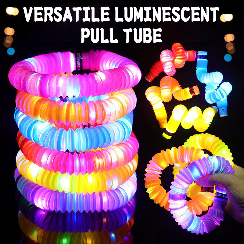Pop Light Tubes Sensory Fidget Toy Flash Light Autistic Children Stress ...