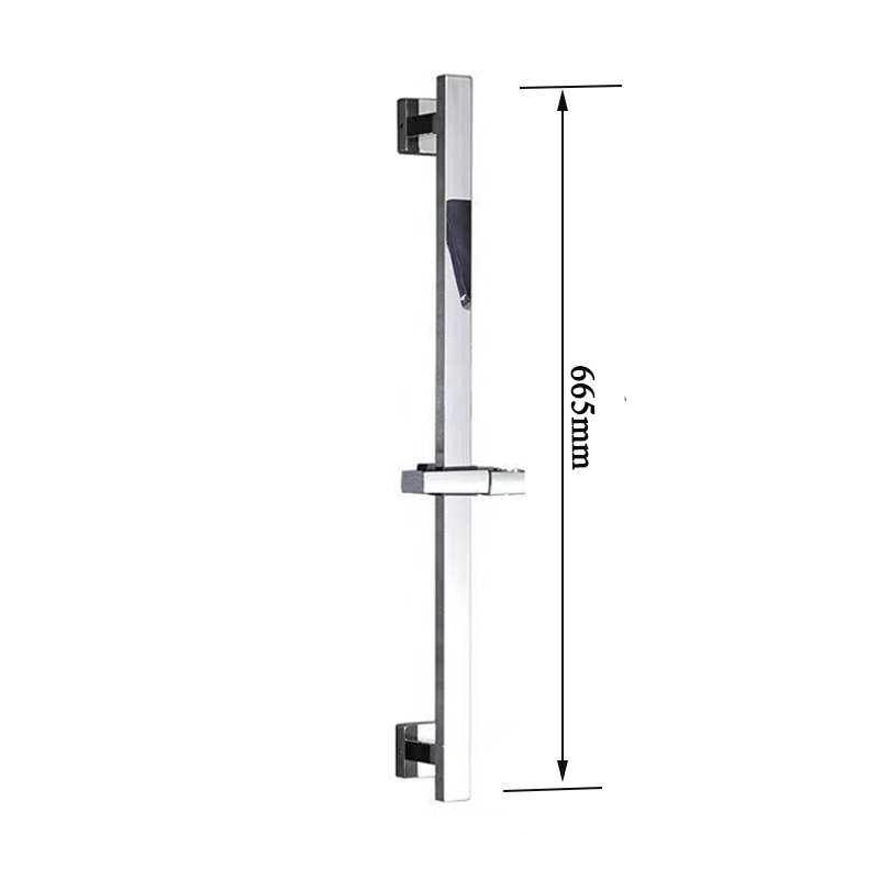 Black/Chrome/Gold Adjustable Shower Head Slide Bar with Hand Held ...