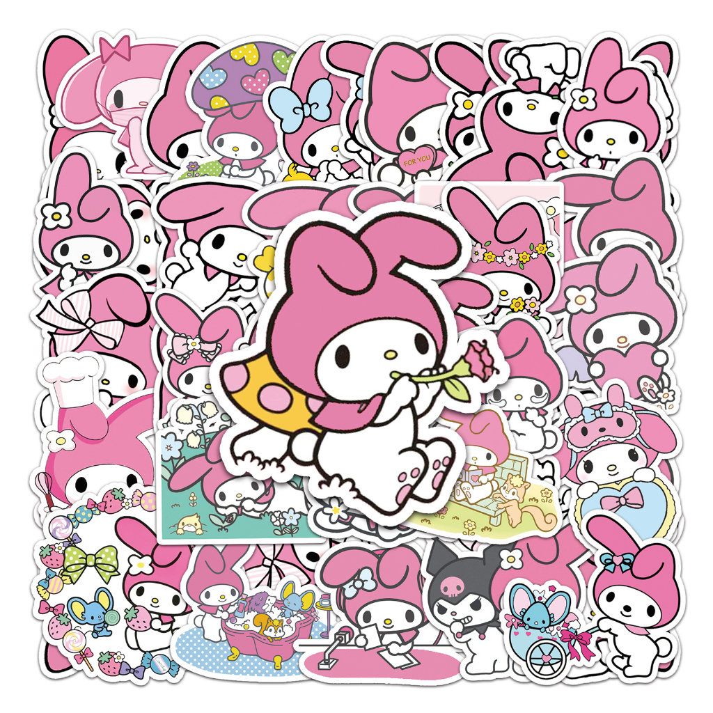 50 Piece Funny Melody Stickers Waterproof DIY For Laptops/Phones/Helmet ...