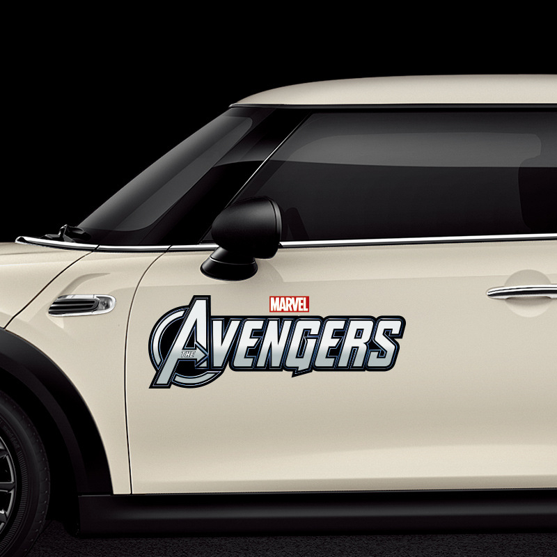 Car Stickers Marvel The Avengers Reflective Decoration For Door Hood ...