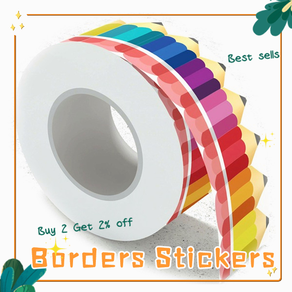 Bulletin Borders Stickers,Pencils Border Trim, 65.6Ft Back-To-School ...