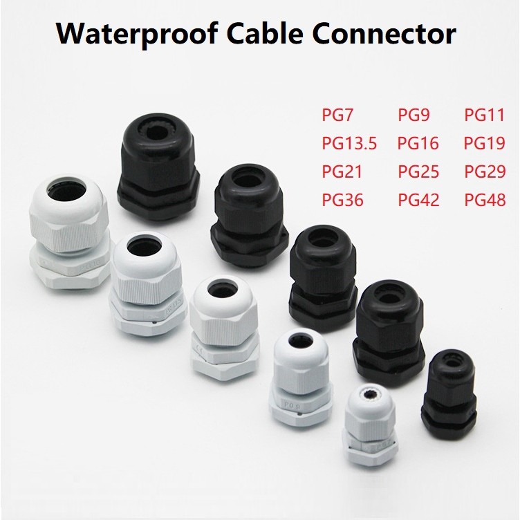 50/20/10/5Pcs Waterproof Cable Connector Gland Plastic Seal Joint Nylon ...