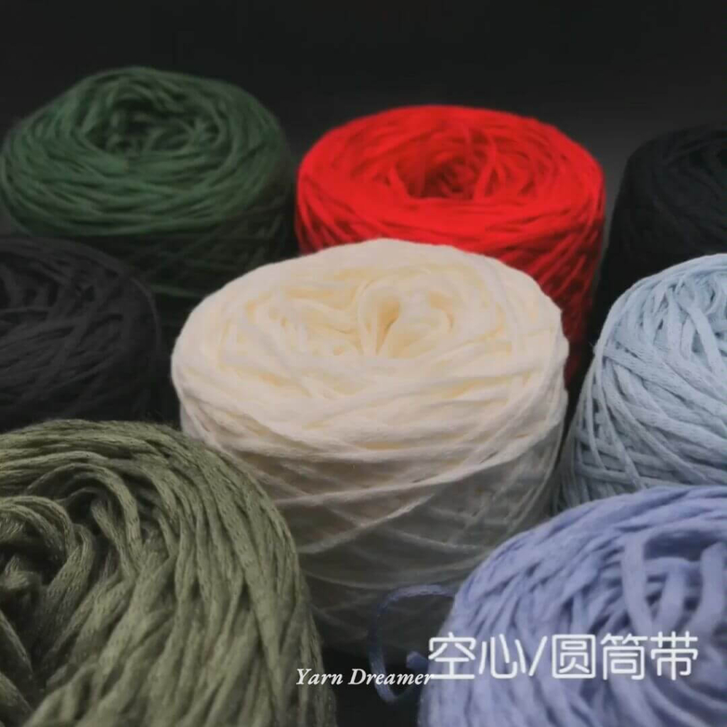 Benang kait Hollow Cylinder Yarn for Knitting Yarn DIY Crochet yarn ...