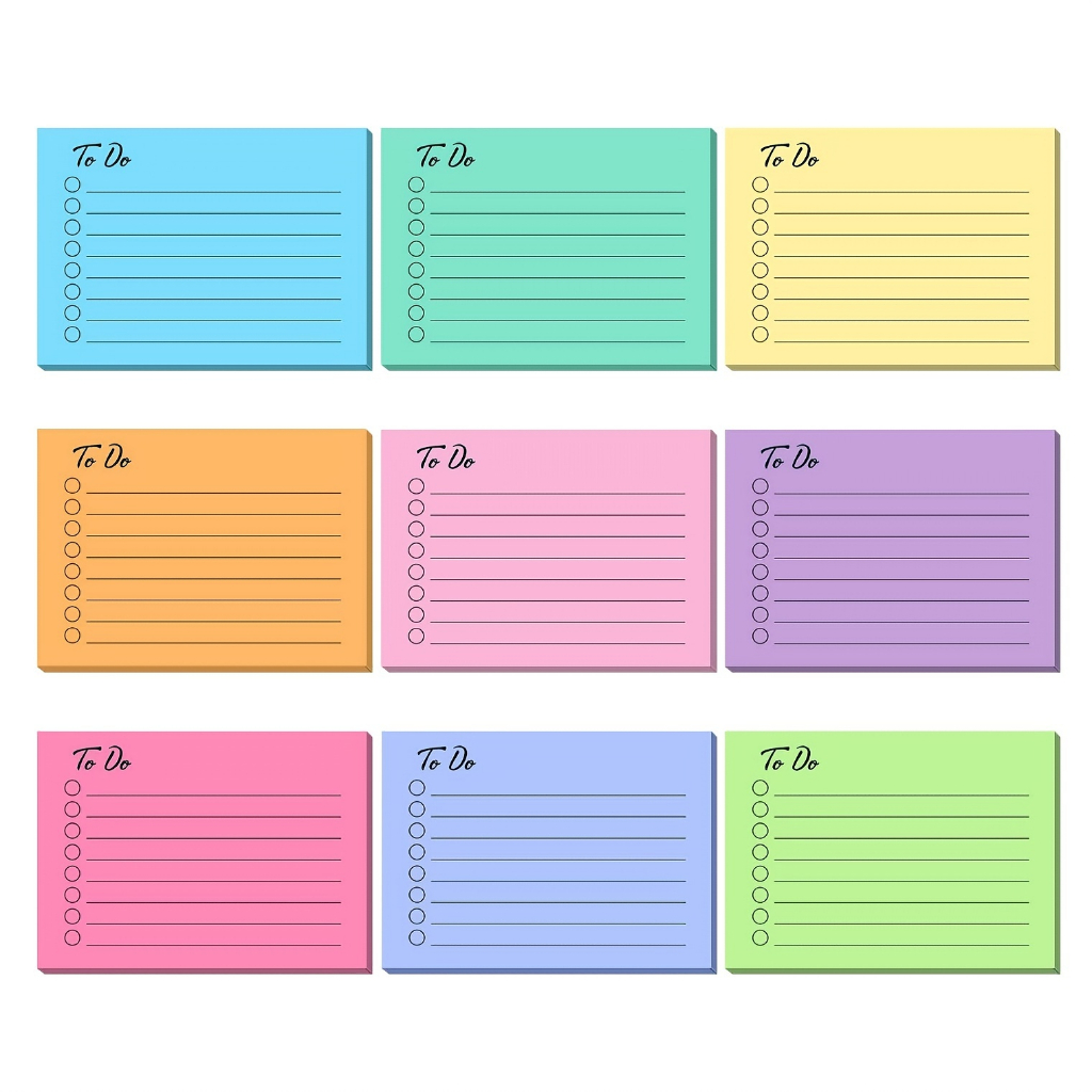 50 Sheets Memo Pads Note Paper Horizontal Line To Do List Check List ...