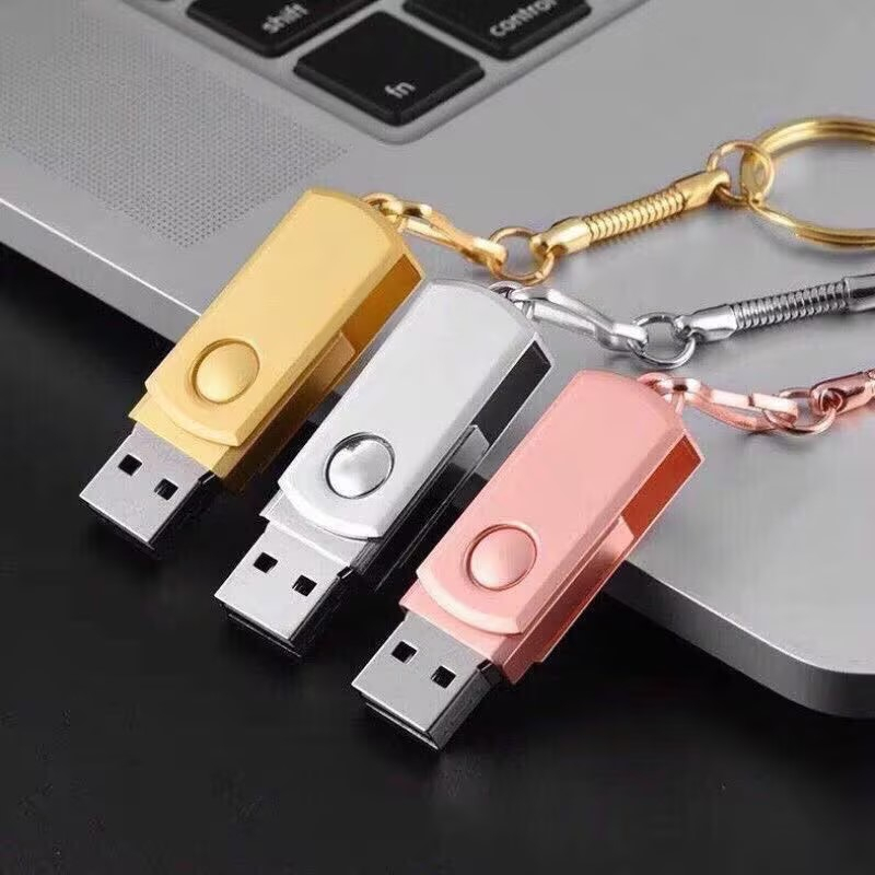 3 Colors Gold Metal Memory Stick USB2.0 Flash Pen Drive Data Storage ...
